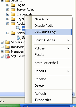 A glance at SQL Server Audit – techs@work
